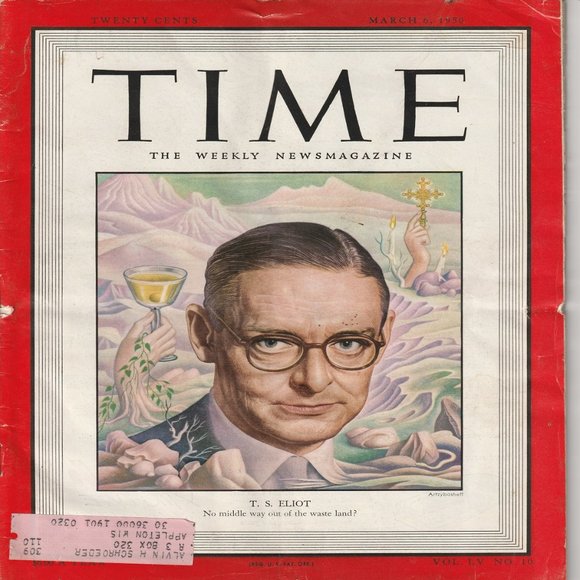 Time Magazine | Accents | Time Magazine March 6 95 Ts Eliot On The ...